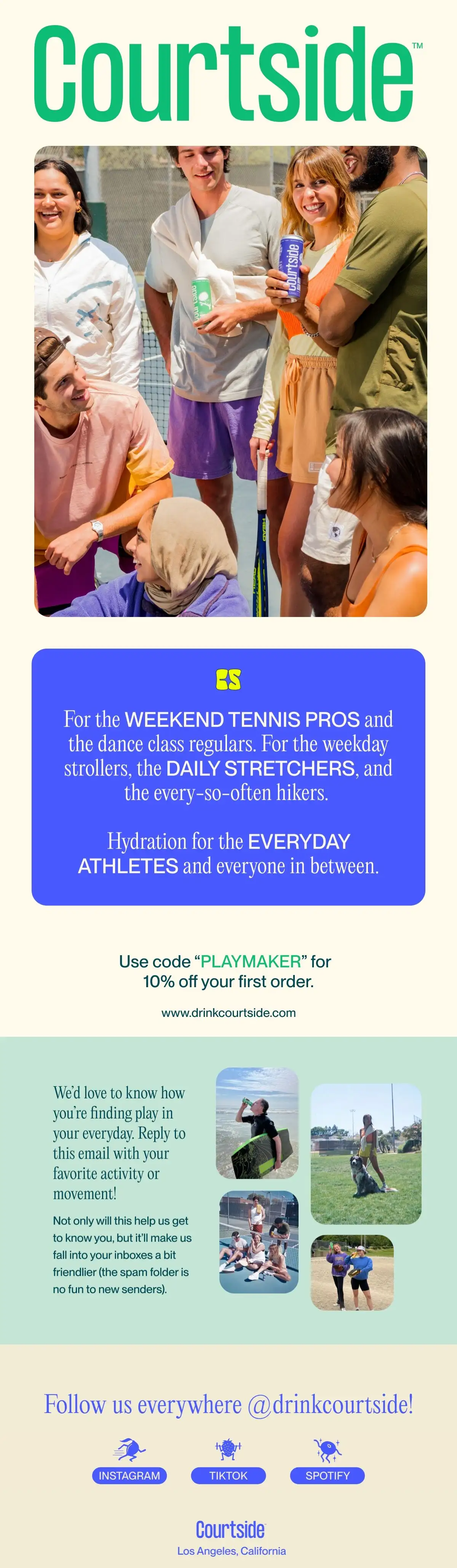 Courtside | Newsletter Example