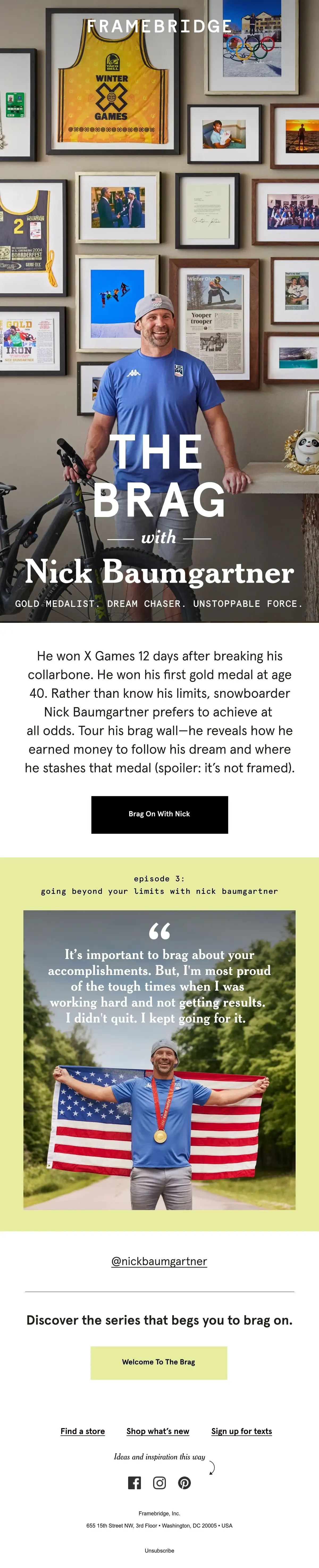 Framebridge | Newsletter Example