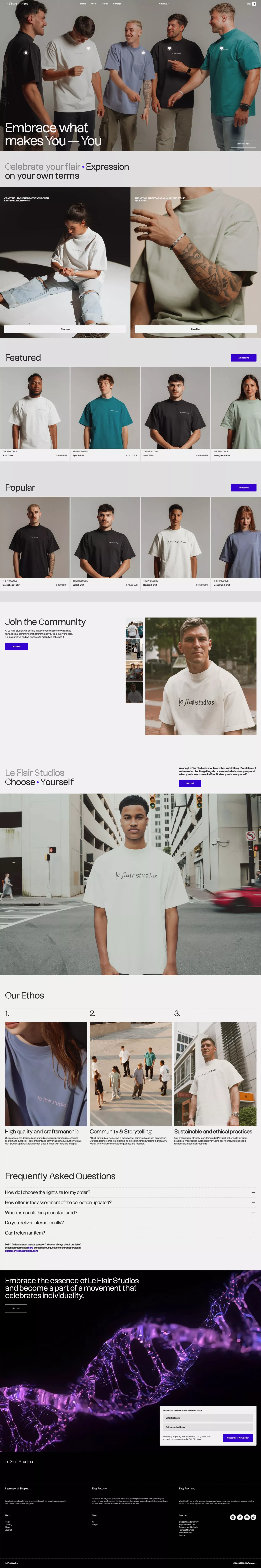 Le Flair Studios | eCommerce Example